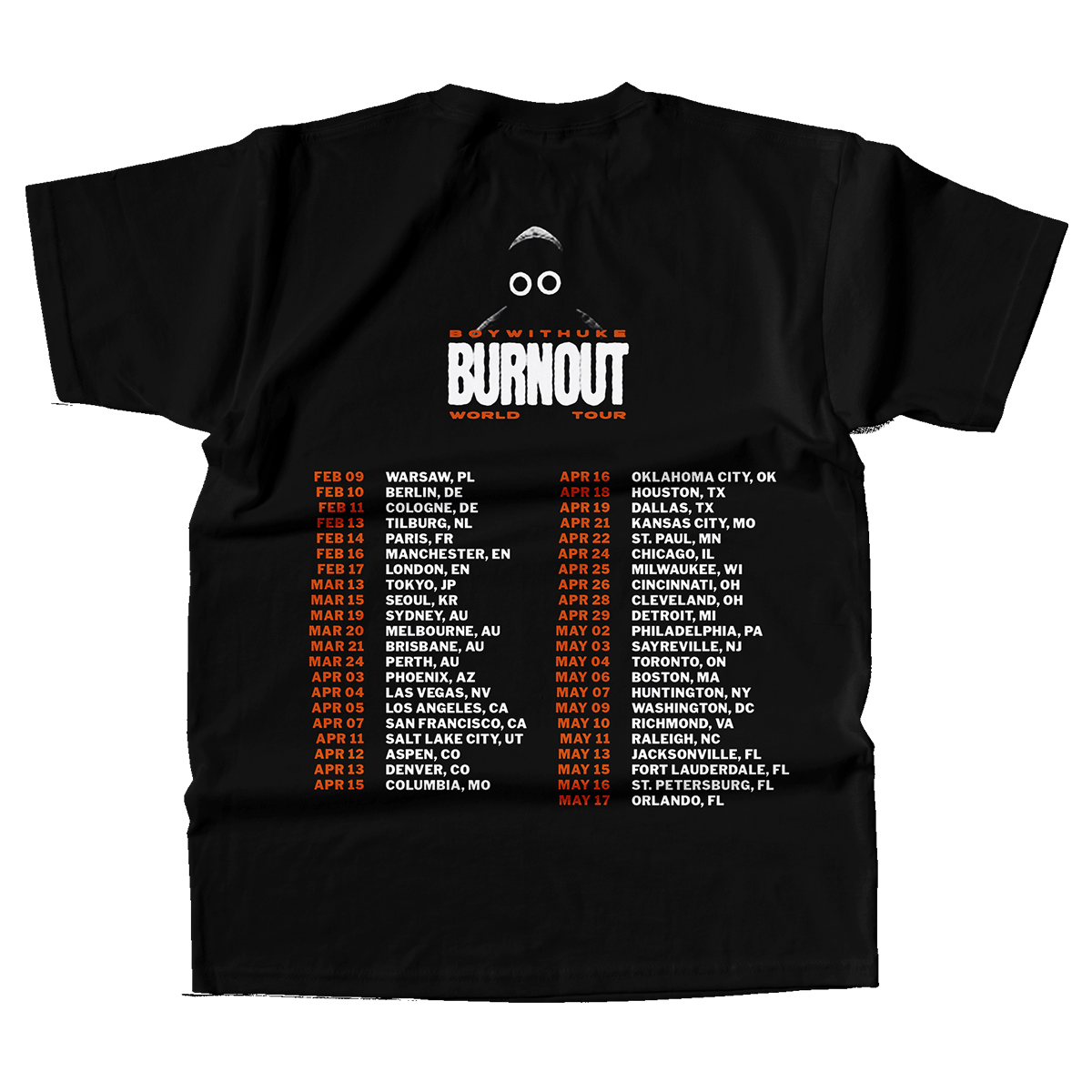 Burnout Tour Tee – BoyWithUke Store